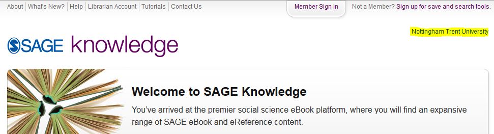 Sage Knowledge eBook collection – eResource updates
