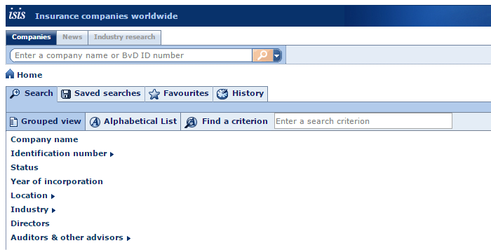 New resource: Insurance Companies Worldwide – eResource updates