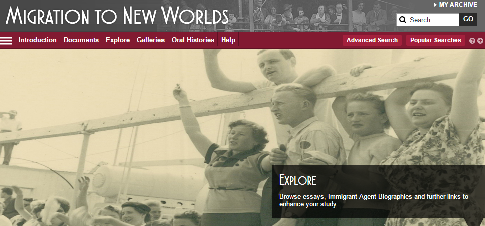 New resource: Migration to New Worlds – eResource updates