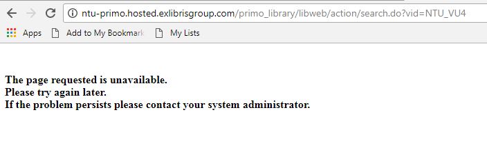 Problems with accessing library One Search – eResource updates