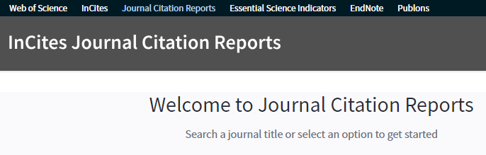 Journal Citation Reports access URL updated – eResource updates