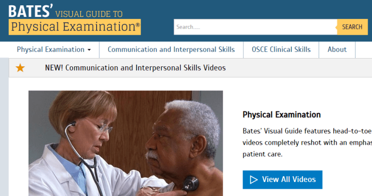 Withdrawn resource: Bates’ Visual Guide to Physical Examination ...